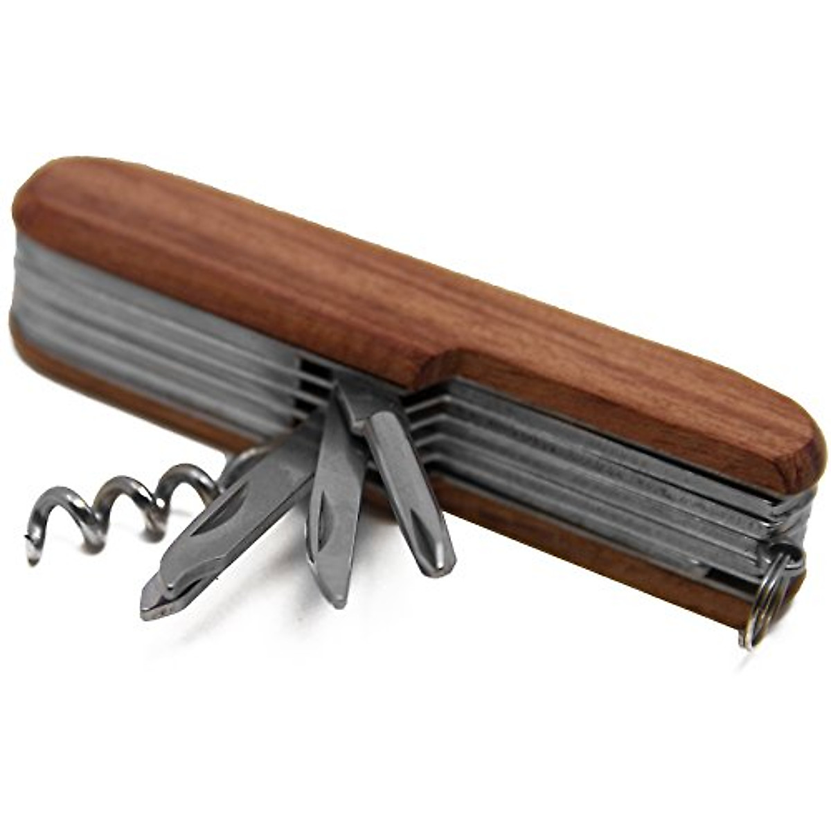 Tough Stainless Steel Multi-function Tool 11-in-1 Pocket Knife With Wooden Handle