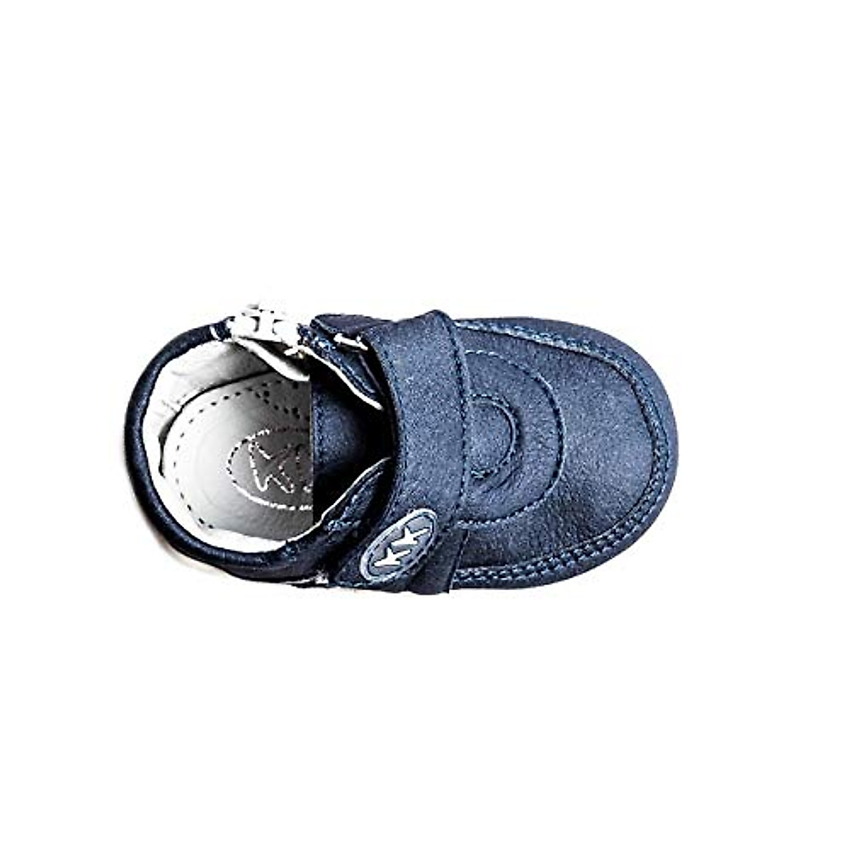 Happy Baby Zippy Shoes, Infant/Toddler, Boys Girls, First Walking Shoes, Unique Zipper Design (Age 6-12 Months (4.8 inches, US Size 4), Sneakers Blue)