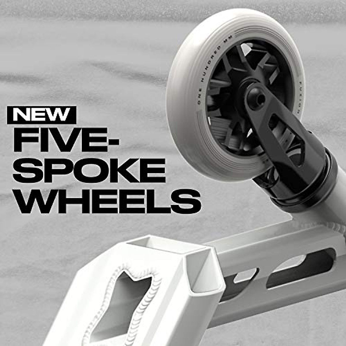 Fuzion X-5 Pro Scooter - Trick Scooter for Kids 8 Years and Up - Pro Scooters for Teens - Best Stunt Scooter for BMX Scooter Tricks (Cream)