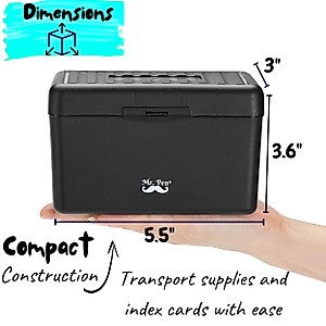 Mr. Pen- Index Card Holder, 2 Pack, 3x5 Index Card Box, Note Card Holder, Flash Card Box, Index Card Holder Box, Note Card Box, Flash Card Holder, Notecard Box, Notecard Holder, Flash Card Organizer