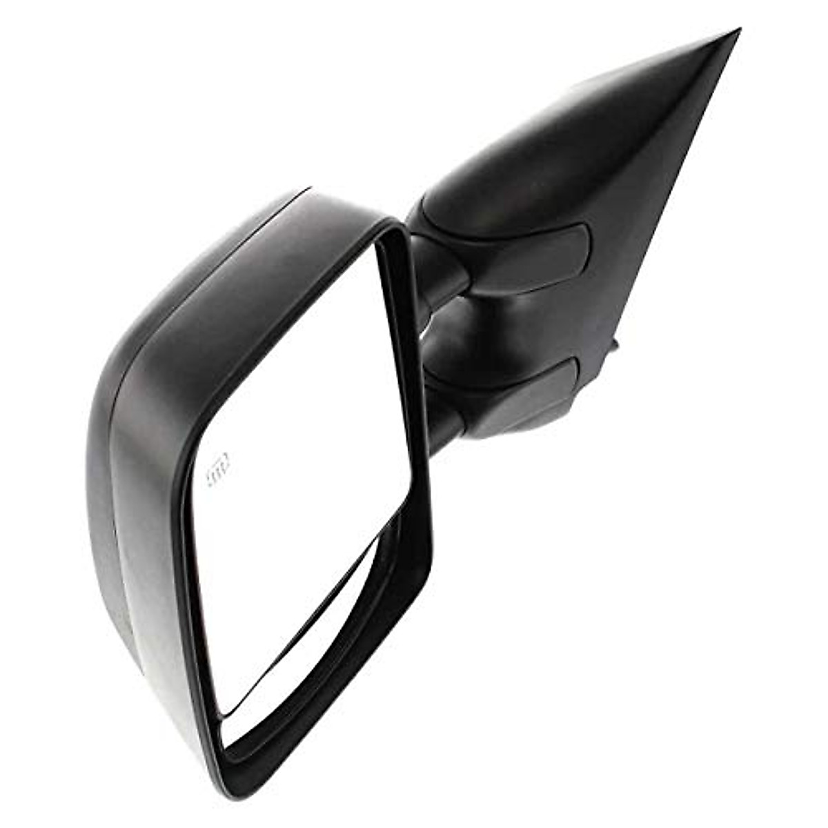 AutoShack KAPNI1320203 Driver Towing Mirror Power Black Textured Heated Manual Folding Replacement for 2006 2007 2008 2009 2010 2011 2012 2013 2014 2015 Nissan Titan 5.6L V8 4WD RWD