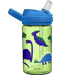 CamelBak Eddy+ Kids BPA-Free Water Bottle with Straw, 14oz, green, Model Number: 2282301040