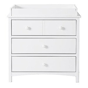 Oxford Baby Changing Topper for Castle Hill 3-Drawer Dresser, Barn White