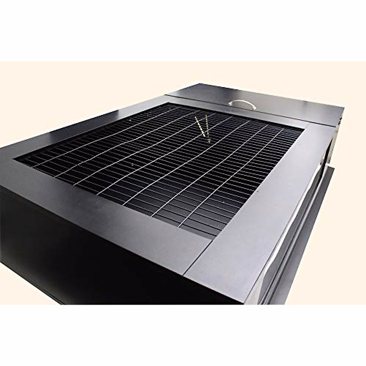 Penn-Plax Large (48" x 30") Tortoise Palace with Wire Top, Black Frame, Glass Terrarium, and Lamp Mount – Beautiful Turtle Cage Designed for The Modern Home with Room for Growth (REPTH1)