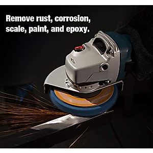 S SATC Strip Discs 5PCS Bule Stripping Wheel 4-1/2" x 7/8" Fit Angle Grinder Clean and Remove Paint Rust and Oxidation