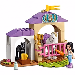 LEGO Friends Horse Training and Trailer Building Set 41441 with Stables, Car, Horse Toy, and Foal Figure, Great Gift Idea for Girls and Boys 4 Plus Years Old