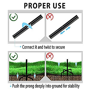 Artigarden Outdoor Shepherd Hooks 76 inch Tall for Bird Feeder (2 Packs), Adjustable Metal Garden Poles for Hanging Plants Solar Light Lantern, Bright Black