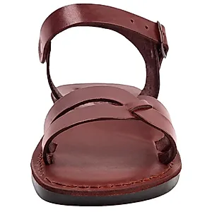 Holy Land Market Men/Women Biblical Jesus Leather Sandals/Slides From Jerusalem (Yousef Style)