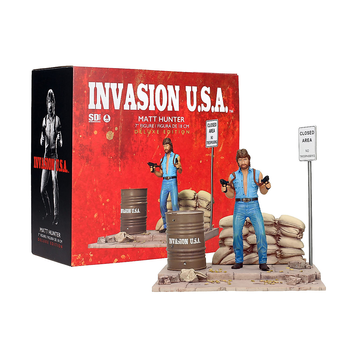 SD Toys Movie Icons: Invasion USA Matt Hunter Figure with Diorama