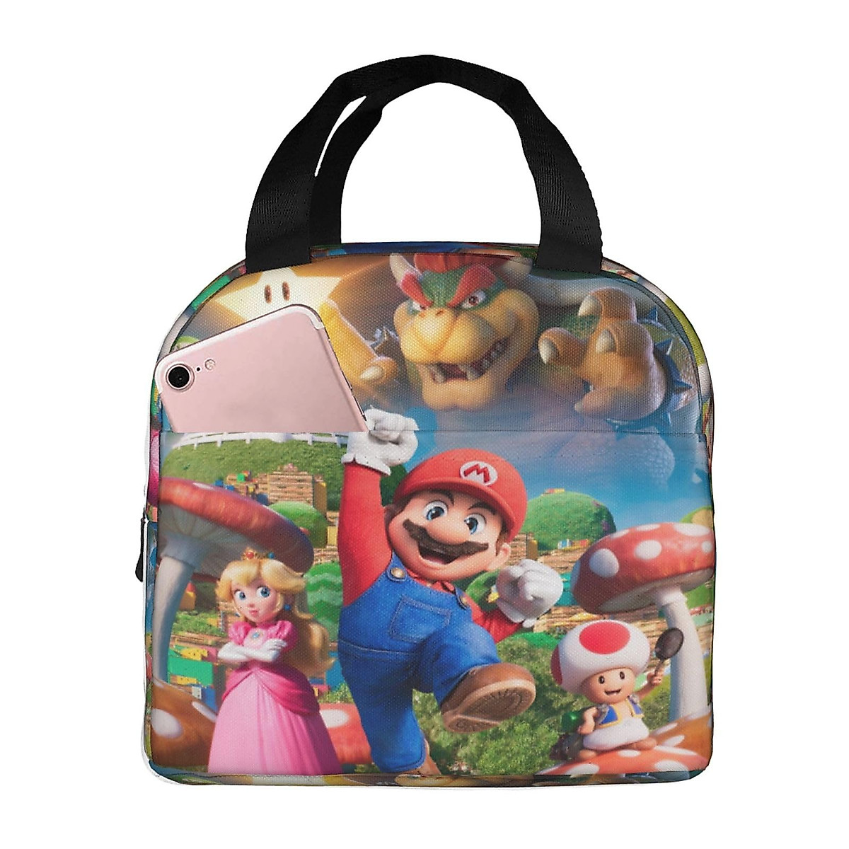 Awetmud Cartoon Lunch Box Portable Lnsulation Multifunctional Lunch Bag For Office Work Picnic