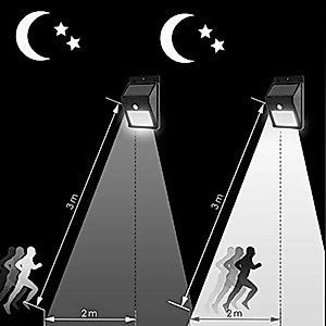 IGOSAIT LED Work Light 5.5V 20 LED White Light Outdoor Solar Motion Sensor Light Compatible with Yard/Garden/Home/Driveway/Stairs/Outside Wall Lighting Lantern