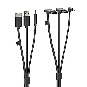 Skywin 3-in-1 Flat HTC Vive Compatible Cable - Replacement 3-in-1 Connection Cable for HTC Vive Headset and Linkbox (5 Meters / 16 Feet)