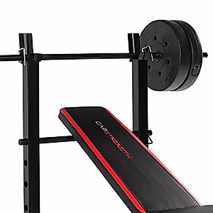 CAP Strength Standard Bench with 100 lb Weight Set, Leg Developer