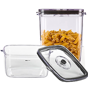 FEBEEK 2.8L Airtight Sealed Fresh-keeping Food storage Container with Vacuum Electric Pump for Meats, Pickles, Spices, Salads, Jams, BPA-Free