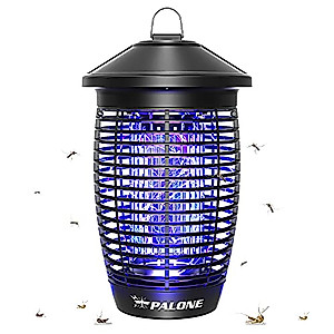 PALONE Electric Bug Zapper for Outdoor/Indoor, 4500V 20W Mosquito Zapper Indoor, Waterproof Mosquitos Killer Outdoor, Fly Zapper for Home Garden Back Yard Patio