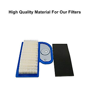 MOWFILL 2 Pack 11013-7002 Air Filter With 11013-7001 Pre Filter Replace for Kawasaki 11013-7006 E7195-11210 John Deere M137556 Cub Cadet 490-200-0004 Fits FH451V FH500V FH531V FH541V FH580V FH680D