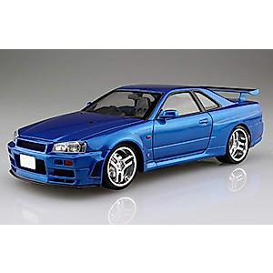 Aoshima 1/24 Scale Initial D Kozo Hoshino Bnr34 Skyline GT-R- Plastic Car Model Building Kit # 57339