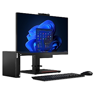 Lenovo ThinkCentre M70q Gen 4 12E30003US Desktop Computer - Intel Core i5 13th Gen i5-13400T - 8 GB RAM - 256 GB M.2 PCI Express NVMe x4 SSD