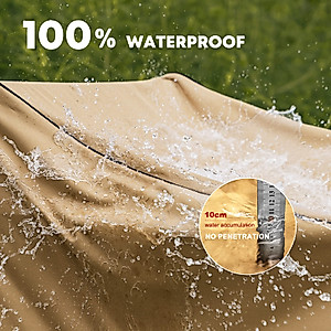 PatioGem Chaise Lounge Cover Outdoor Waterproof, Fade Resistant Lounge Chair Covers Waterproof Outdoor, Lounge Chair Cover, Durable&Thickened Chaise Lounge Cover of 600D Fabric, 80”Lx34”Wx32”H