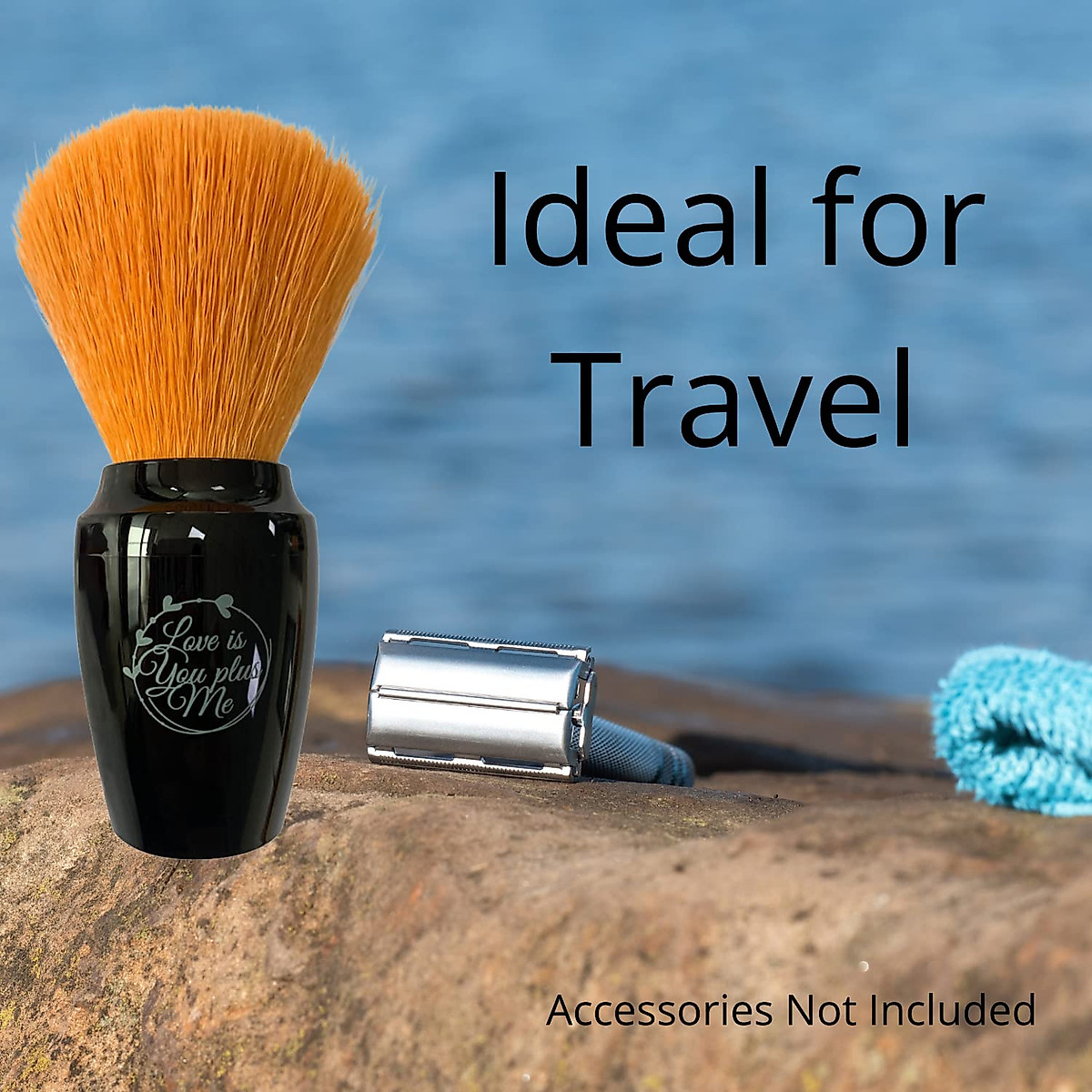Shave Brush for Men - Barber Shaving Brush - Travel Shave Brushes - Synthetic Shaving Brush - Wet Shave Products for Men Women