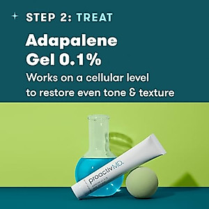 ProactivMD Adapalene Gel Acne Kit - with Adapalene Gel Acne Treatment, Green Tea Face Cleanser, and Moisturizer with Hyaluronic Acid- 90 Day Kit