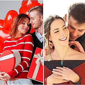 2 Pieces Half Heart Bff Necklace Friendship Necklace for Women Men Friends Birthday Gifts(Sheep Style)