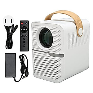 Bluetooth Smart Projector, 4K 100‑240V Portable 150 ANSI Mini Projector for Laptop (US Plug)