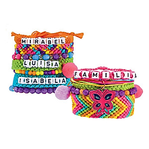 Cra-Z-Art Disney Encanto Enchanted Sparkling Jewelry Bracelet Kit, Make 25 Bracelets, Ages 6 and up