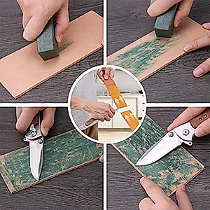Sharpening Stone Set for Knife Wet Stone Sharpening Kit, Water Stone for Sharpening Knives 4 Side Grit Whetstone 400/1000 3000/8000 Kitchen Knives Sharpeners-Non-Slip Bamboo Base,Gloves,Honing Guide