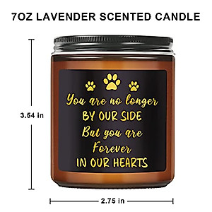Pet Loss Gifts, Pet Memorial Gifts for Dogs, Dog Sympathy Gifts, Dog Remembrance Gifts, Dog Bereavement Gift, Dog Loss Gifts, Dog Keepsake for Women, Men, Dogs Lovers - Lavander Scented Candles