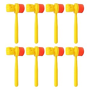 Toyvian Circus Hammer 8Pcs Squeaky Hammer Squeak Hammer Toy squeaking Hammer Rubber Hammer Mallet Pounding Hammer Toy Halloween