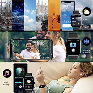 Smart Watch for Men with Bluetooth Dail Calls Speaker, 2023 Newest 1.96'' Touch Screen Smart Watch for Android iOS Phones with Waterproof Sport Step Calories Heart Rate Stress Monitor Sleep Tracking