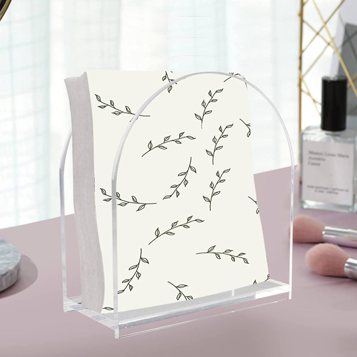 Tasybox Acrylic Napkin Holder, Clear Napkin Holders for Tables Kitchen Restaurant Home Decor, Modern Decorative Holder for Dinner Paper Cocktail Napkins