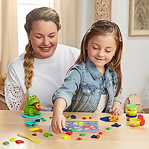 Play-Doh Frog ‘n Colors Starter Set with Playmat, Preschool Toys for 3 Year Old Girls & Boys & Up, Preschool Crafts Frog Toy & 4 Modeling Compound Colors