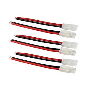 FLY RC 3Pairs Tamiya Battery Connectors Male & Female 14awg 10cm for RC Car Lipo Battery Charge