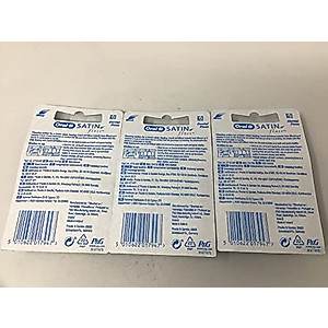 Oral-B Satin Floss Mint - 25 m, Set of 3 by Oral-B