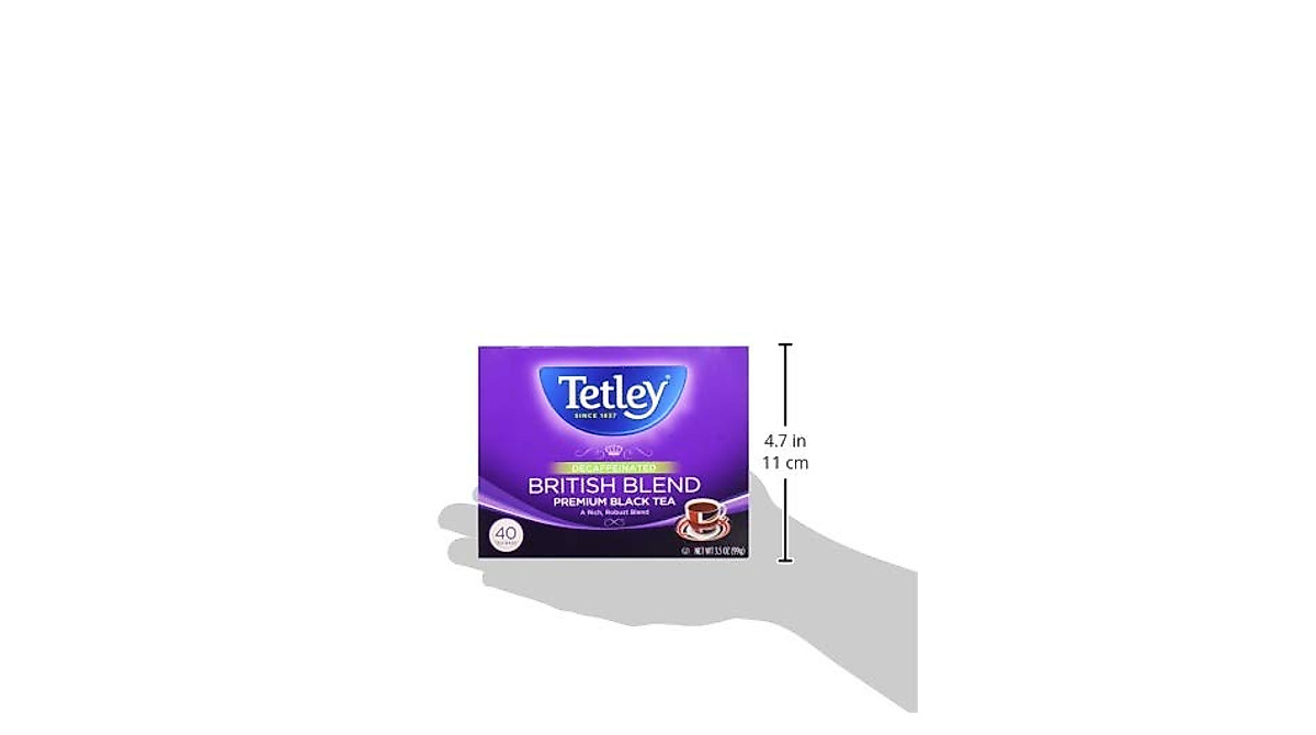 Tetley Decaffeinated Black Tea - Bold Flavor & Sustainability