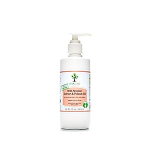 pawTree Salmon Oil-Dog and Cat Fish Oil Supplement-Ideal for excessive shedding control, seasonal allergies, itch relief, dry, irritated skin. With over 15 heart-healthy Omega-3 & Omega-6 Fatty Acids.