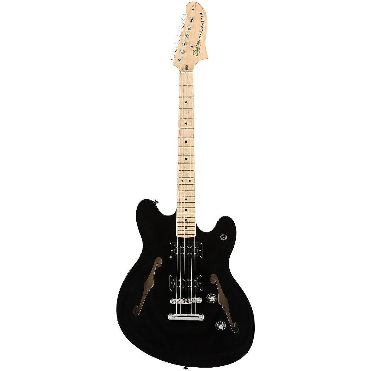 Squier Affinity Series Starcaster Electric Guitar, with 2-Year Warranty, Black