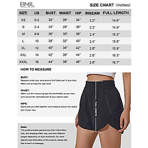 BMJL Women's Running Shorts Elastic High Waisted Shorts Pocket Sporty Workout Short Quick Dry Athletic Shorts Pants(M,Hot Pink)