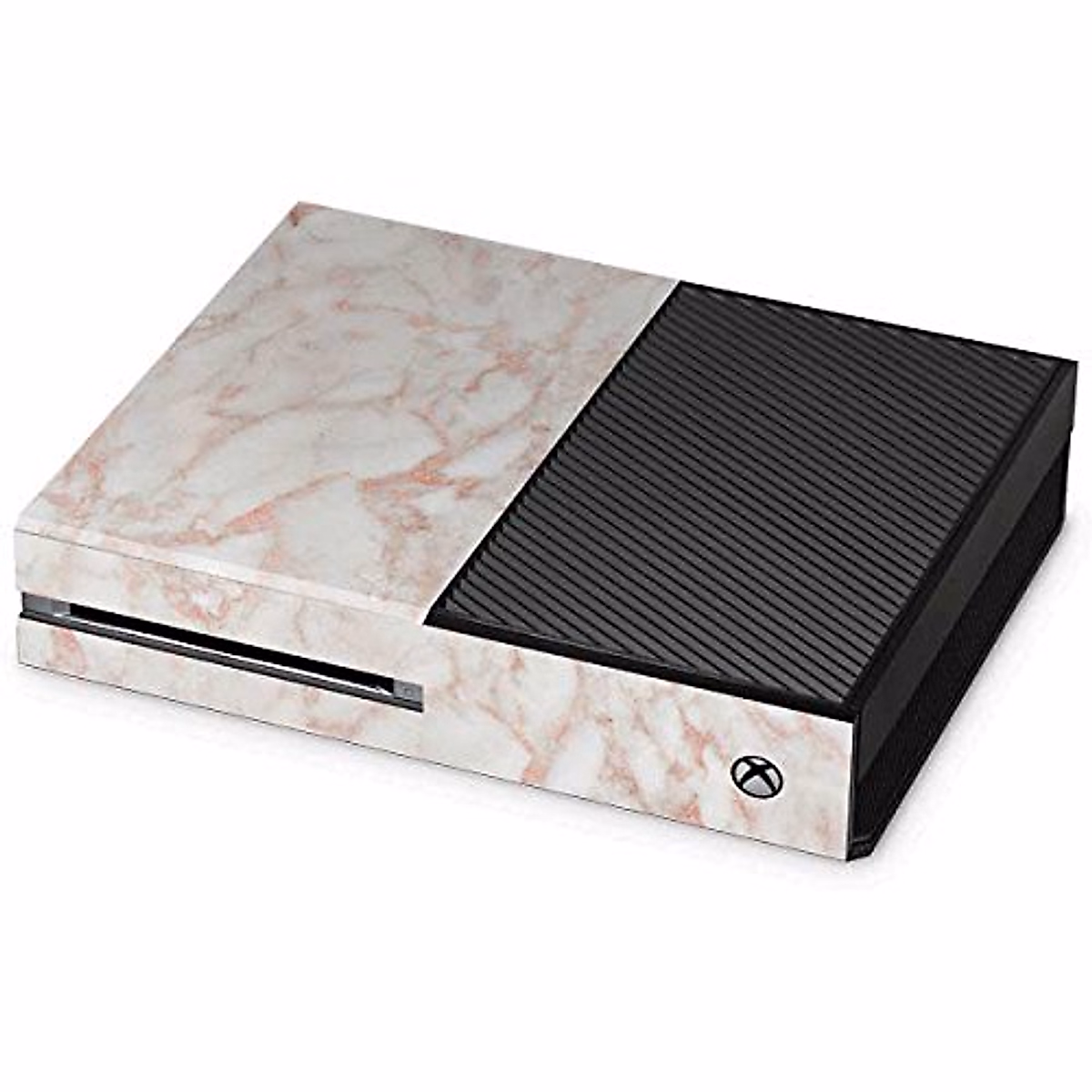 Skinit Decal Gaming Skin Compatible with Xbox One Console - Originally Designed Rose Gold Marble Design