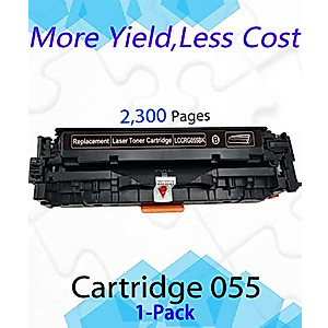 EASYPRINT (1-Pack, No Chip) Compatible Toner Cartridge Replacement for Canon 055 CRG055 CRG-055 Used for Canon LBP664Cdw imageClass MF740Cdw MF741Cdw MF743Cdw MF745Cdw MF746Cdw Printer, (1 Black)