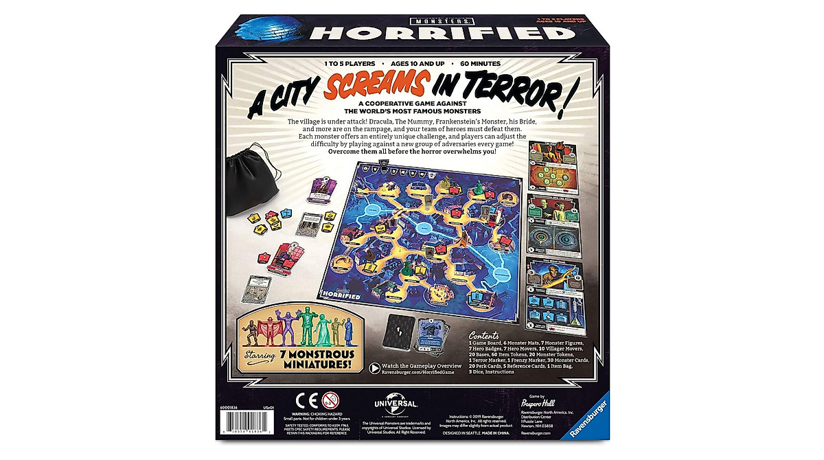 Horrified: Universal Monsters Co-op Strategy Board Game