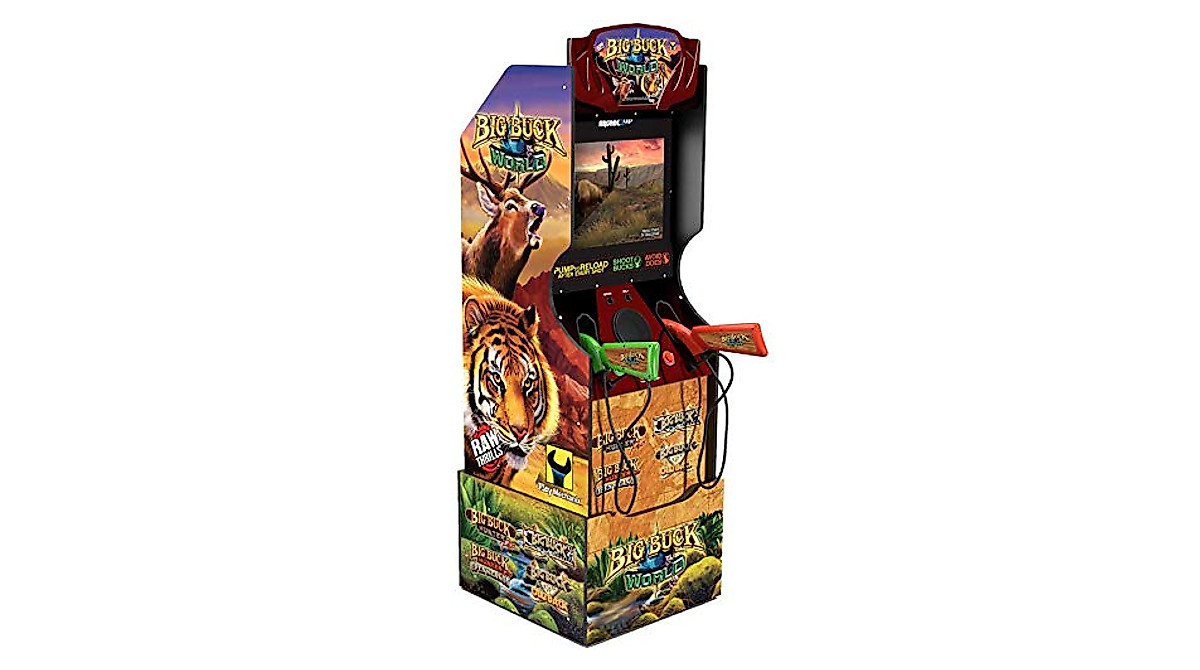 Arcade 1Up Big Buck World: 4-in-1 Light Gun Arcade Cabinet