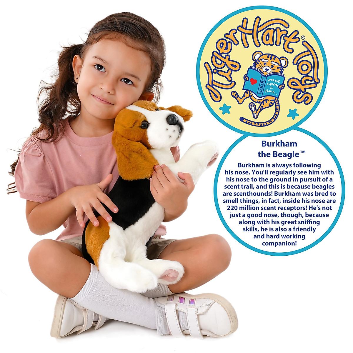 TigerHart Burkham The Beagle - 14 Inch Stuffed Animal Plush