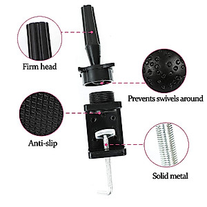 Wig Head Stands Mannequin Head Stand Cosmetology Manikin Training Head Stand Holding Holder Clamp Stands Black C-Clamp Holder Practice Hand Stand Adjustable Rotary Desk Table Clamp Holder (1 PCS)