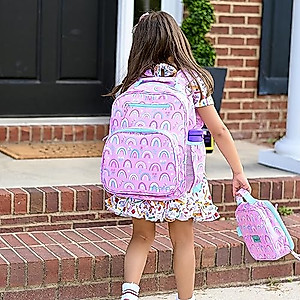 mibasies Kids Lunch Box for Girls and Boys Toddler Insulated Lunch Bag (Rainbow)