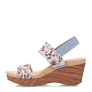 LifeStride Delta Womens Sandal 10 CD US RedMulti Floral