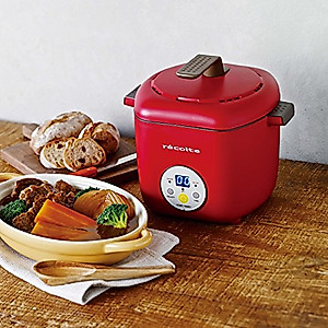 recolte Healthy CotoCoto 2-stage simultaneous cooker RHC-1R (Red)