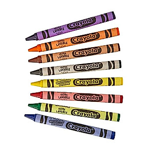 Crayola Washable Crayons, School Supplies, 24 Count